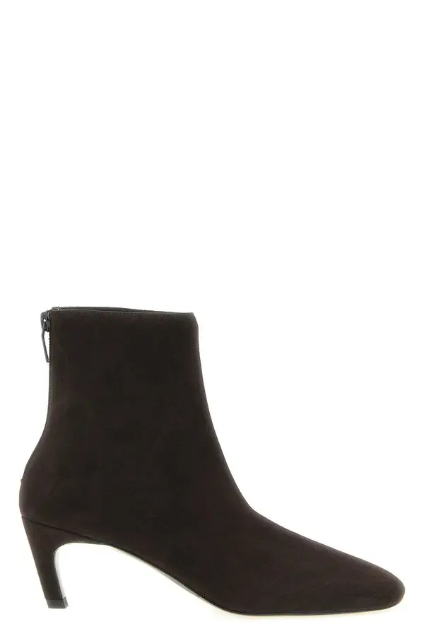 TOTEME Zipped Ankle Boot - Brown