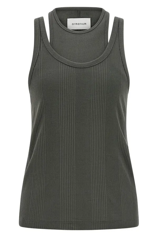 ARMARIUM Ribbed Cotton Layered Top