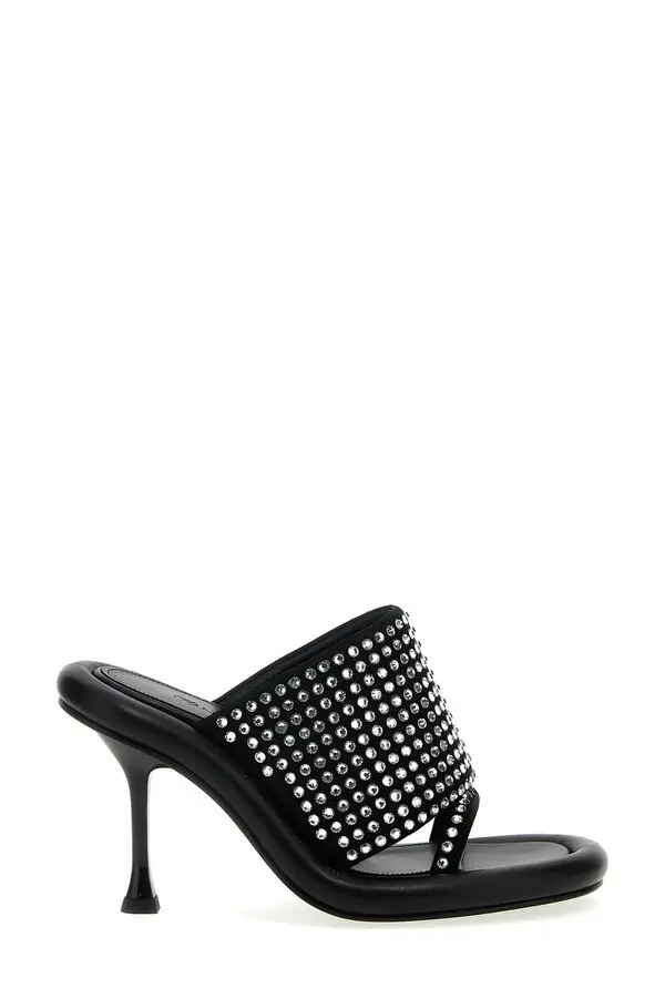 J.W.ANDERSON J. W.anderson 'bumper Mule Crystal' Sandals - Black