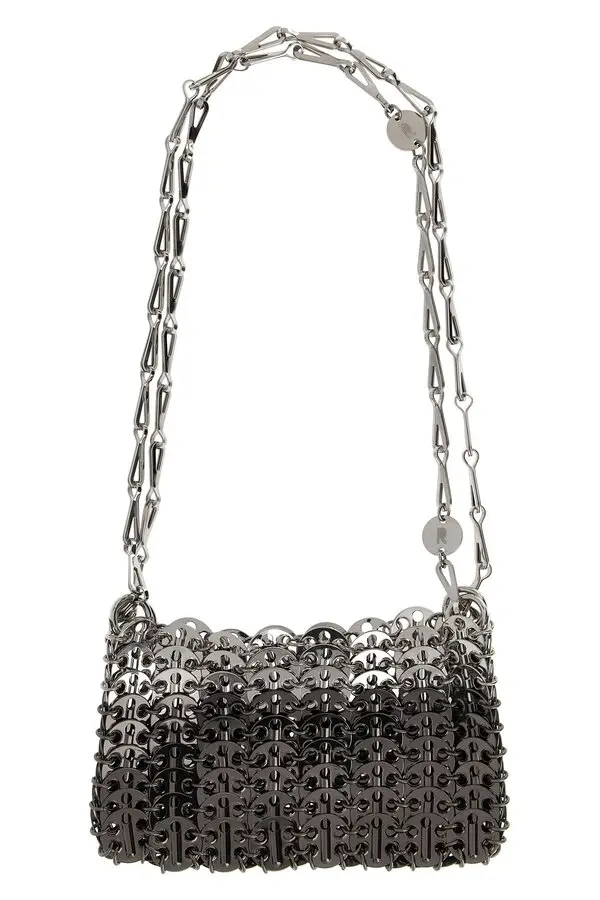 Rabanne 1969 Skyline Nano' Dégradé Shoulder Bag - Silver