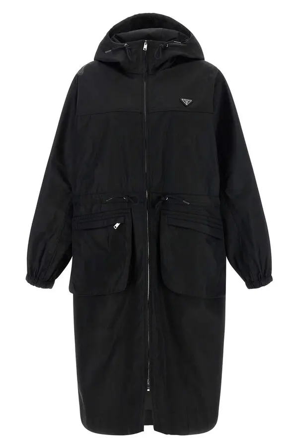 Prada Re-nylon Raincoat - Black