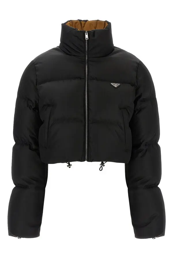 Prada Cropped Re-nylon Puffer Jacket