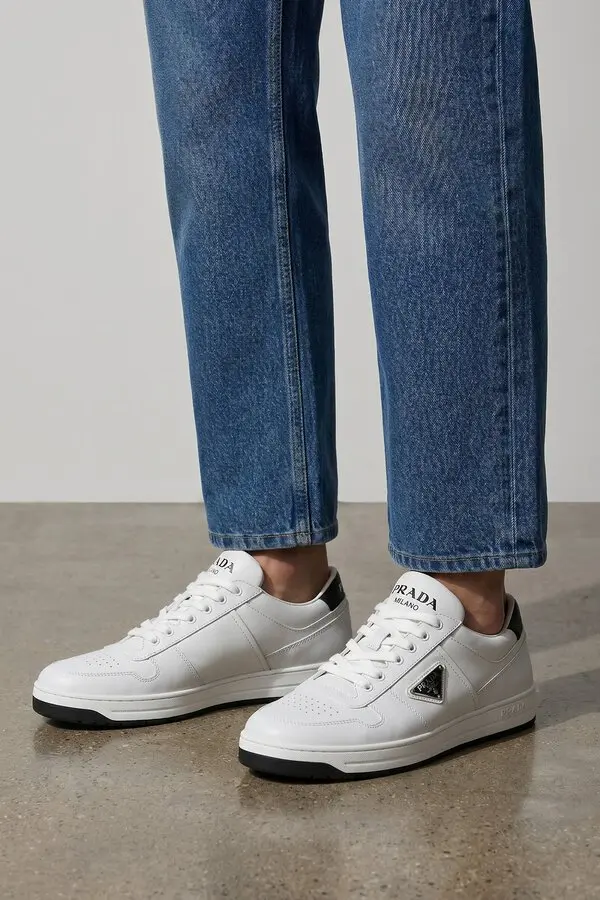 Prada Sneakers With Enamel Triangle Logo