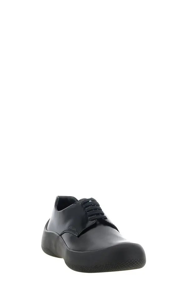 Prada Brushed Leather Derby Shoe