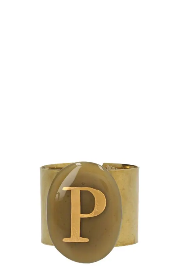 VETROFUSO Napkin Ring 'gipsy - Green