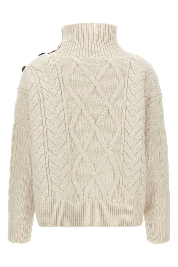 YVES SALOMON Cable-knit Wool And Cashmere Sweater