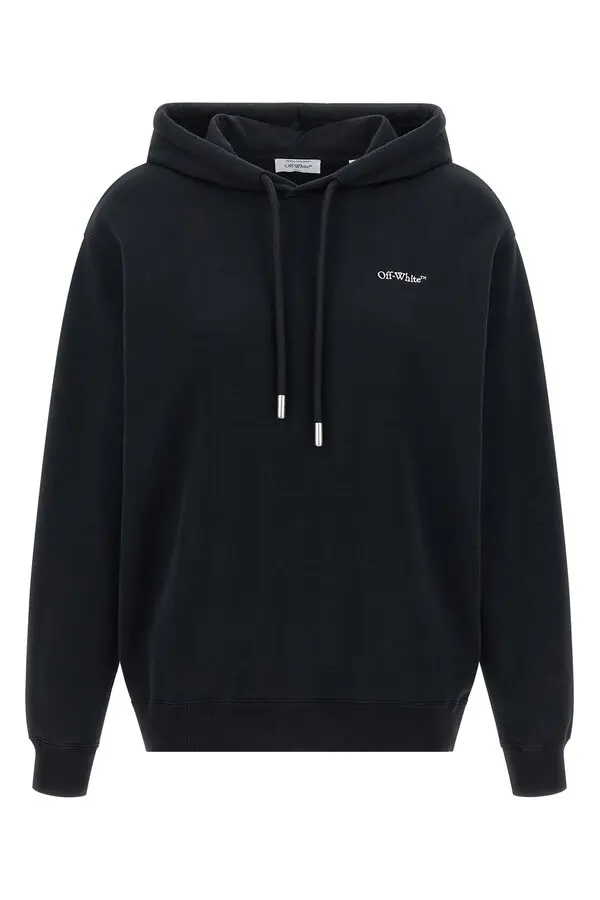 Off-White Arrow Out Flower' Hoodie - Black