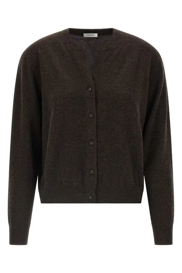 YVES SALOMON Cashmere Cardigan - Brown