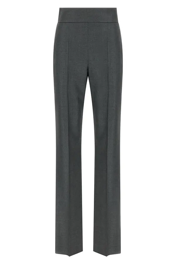 Valentino Garavani Textured Silk Wool Trousers