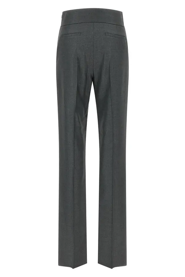 Valentino Garavani Textured Silk Wool Trousers
