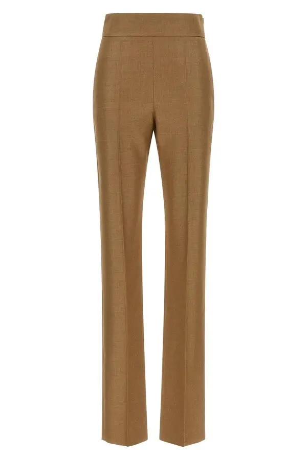 Valentino Garavani Textured Silk Wool Trousers