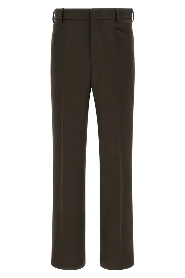 SECOND / LAYER Trousers With Pressed Crease