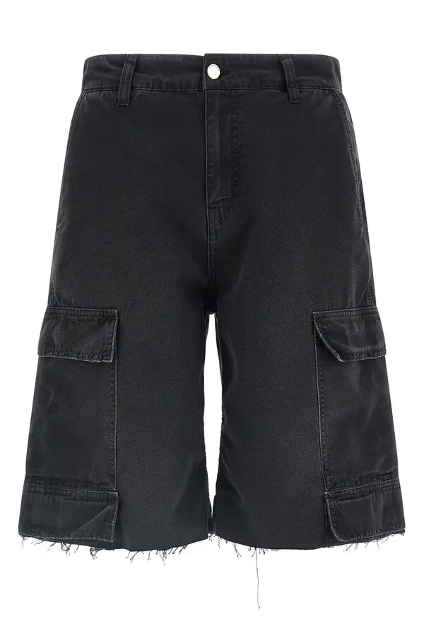 44 LABEL GROUP Cargo Shorts With Frayed Hems