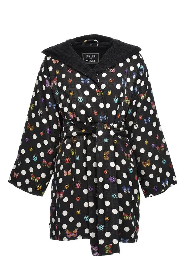 Versace Capsule La Vacanza' Bathrobe - Black