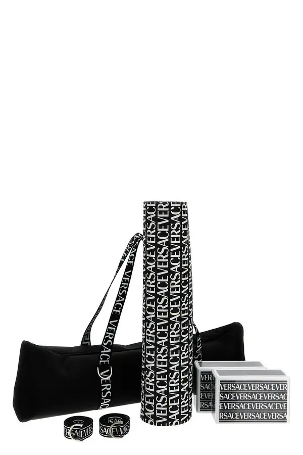 Versace Yoga Duffel Bag Allover - White/black