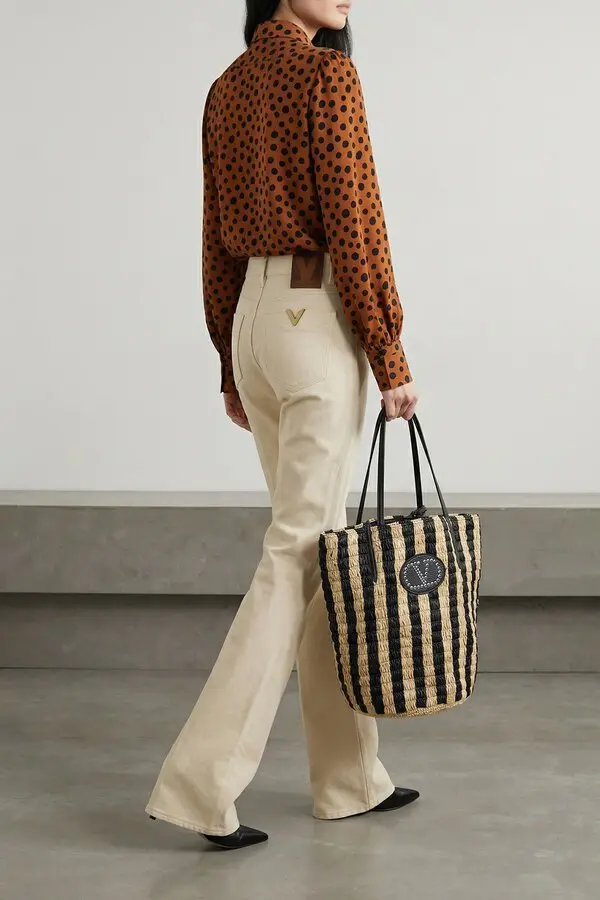 Valentino Garavani Silk Shirt With Pleated Detail