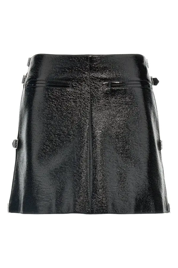 COURREGES Mini Multi Sangle Vinyl' Skirt