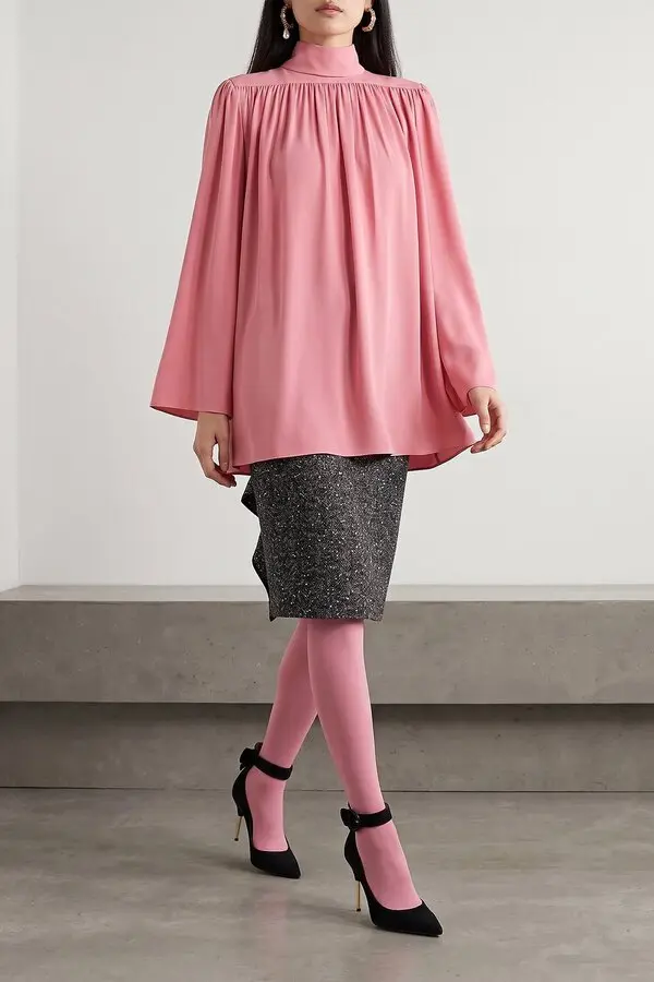 Valentino Garavani Cady Couture Plissé Shirt