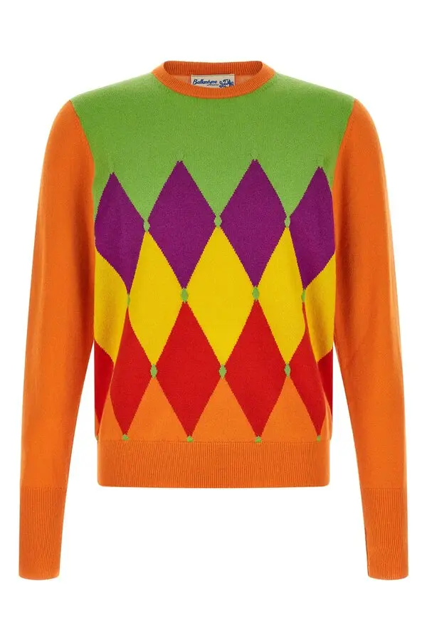 BALLANTYNE Classic Diamond' Knit Sweater