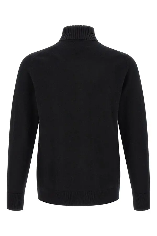 BALLANTYNE Classic Diamond Intarsia Turtleneck Sweater
