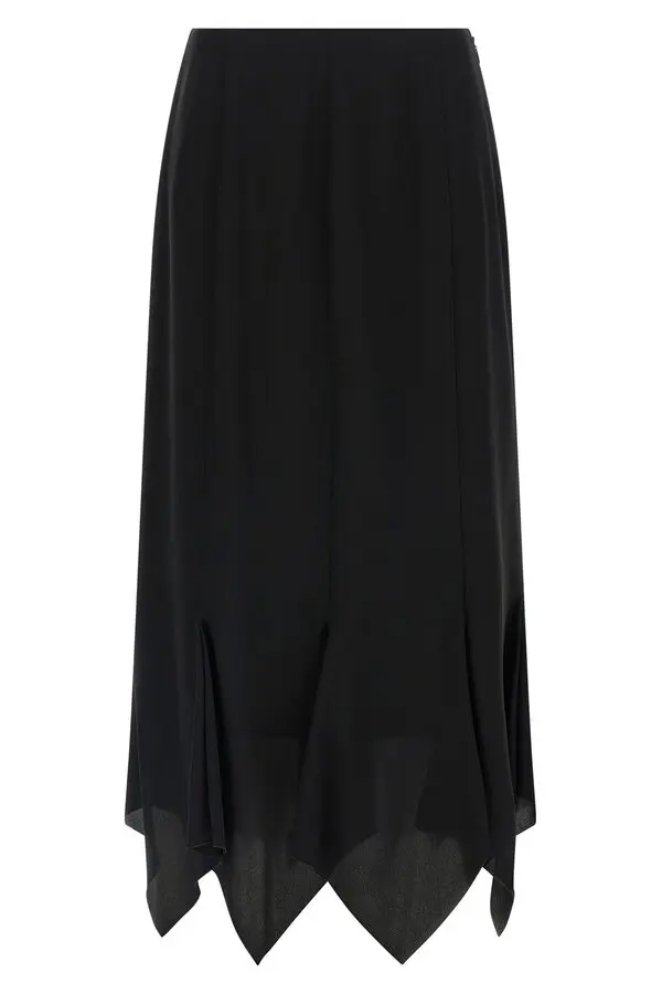 Valentino Garavani Midi Skirt With Asymmetrical Hem
