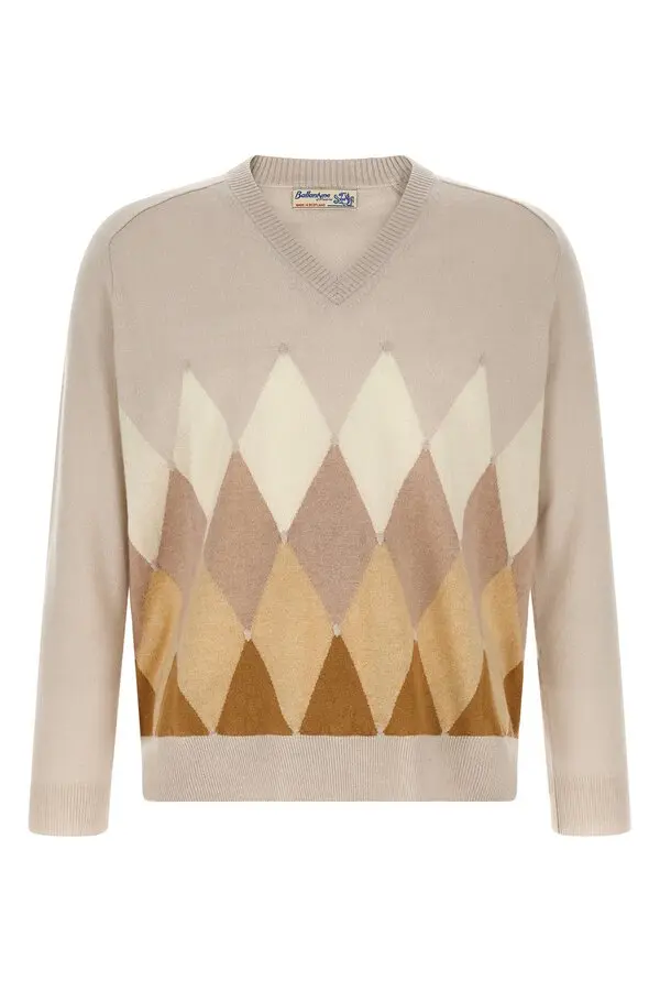 BALLANTYNE Diamond Intarsia Knit