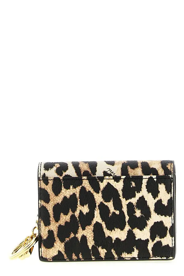 GANNI Animal Print Cardholder