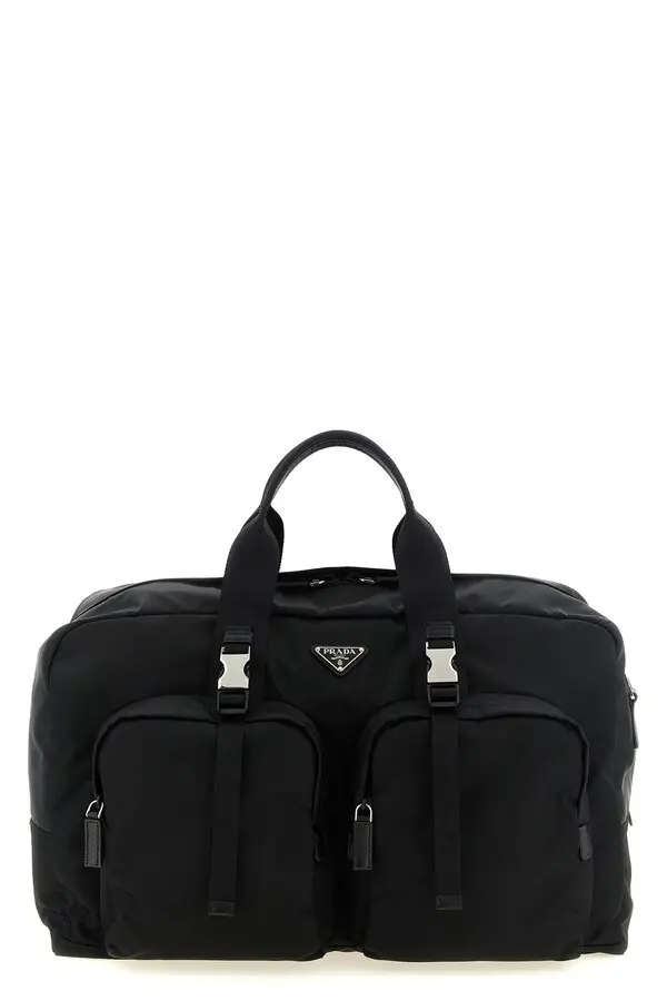 Prada Travel Bag With Metal Buckles