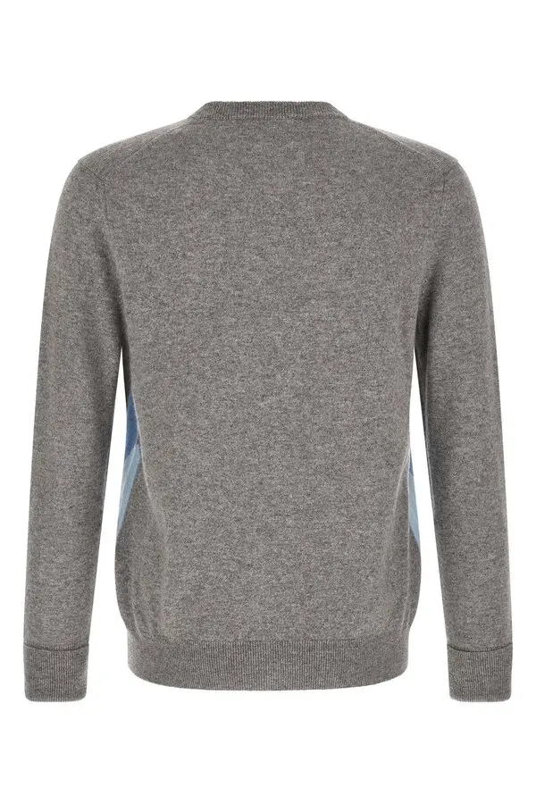 BALLANTYNE Classic Diamond Intarsia Knit Sweater