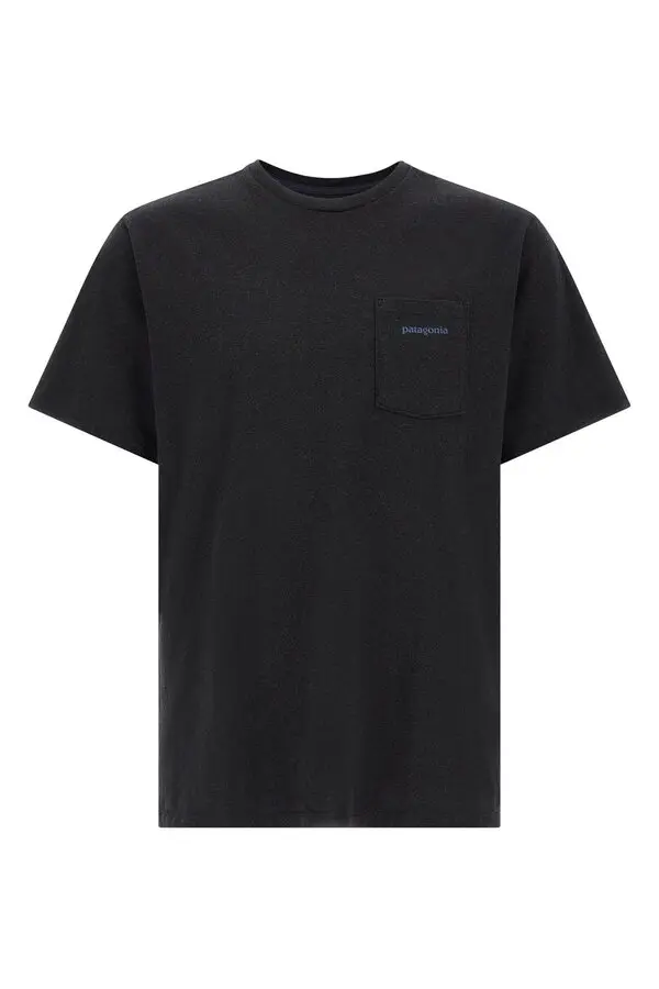 Patagonia T-shirt 'boardshort Logo Pocket Responsibili-tee - Black