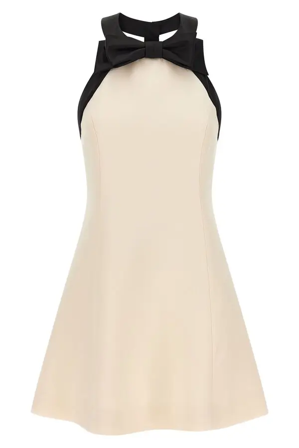 Valentino Garavani Halterneck Mini Dress With Bow
