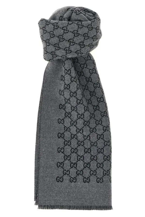 Gucci Gg Jacquard Scarf