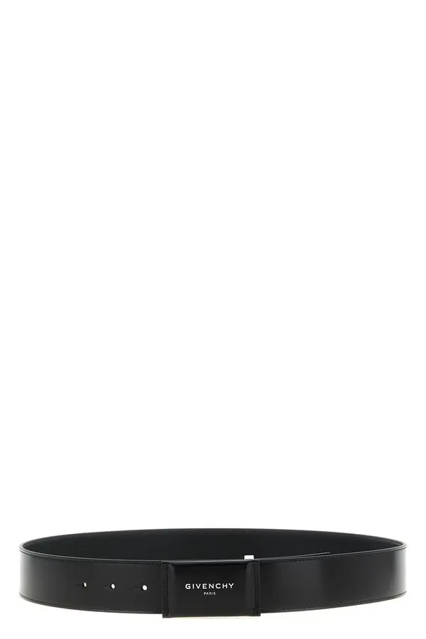 Givenchy Belt Leather-covered Buckle - Black