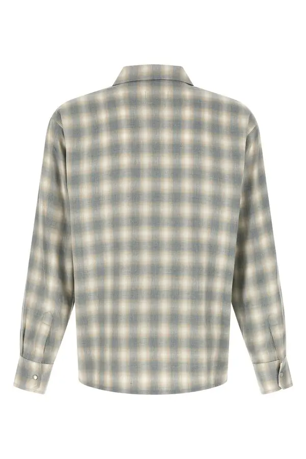 SECOND / LAYER Dégradé Check Shirt - Gray
