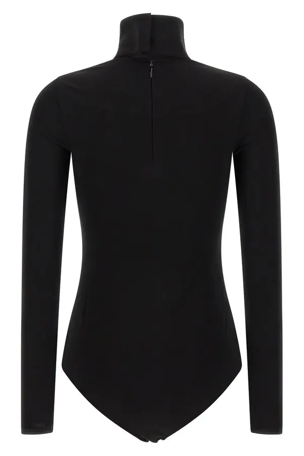COURREGES Jersey Mockneck Bodysuit