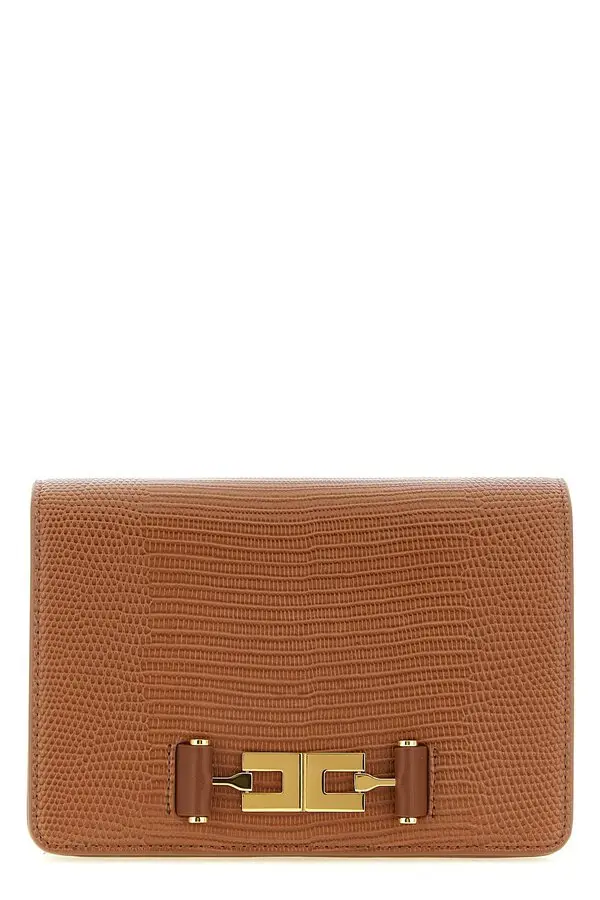 Elisabetta Franchi Lizard-embossed Shoulder Bag