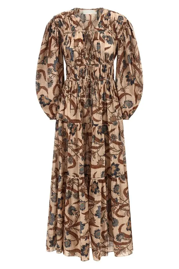 Zimmermann Dress 'ascension Tie Billow Maxi