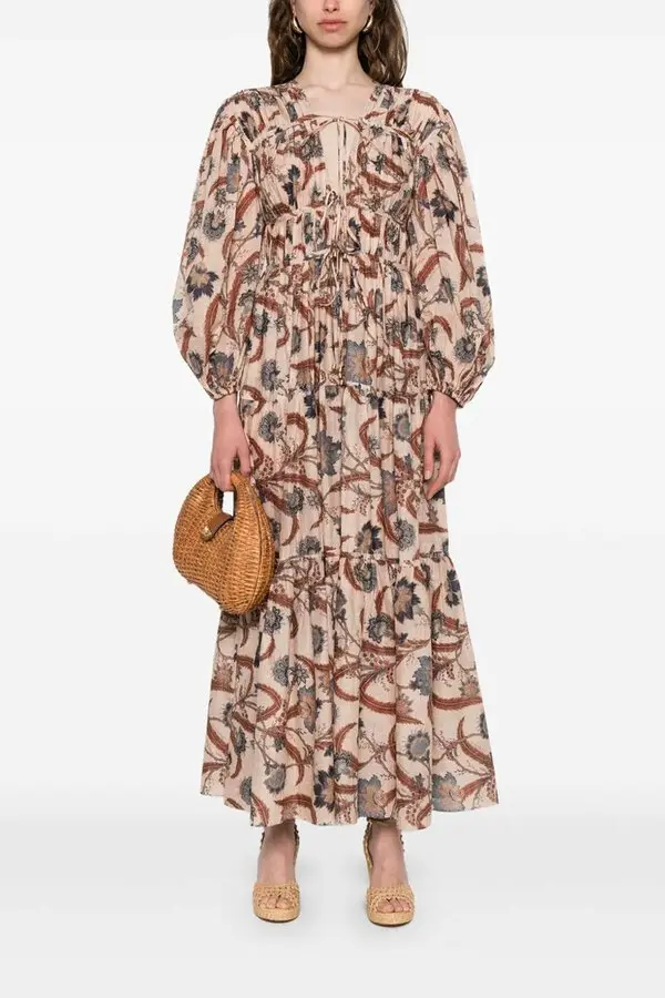 Zimmermann Dress 'ascension Tie Billow Maxi