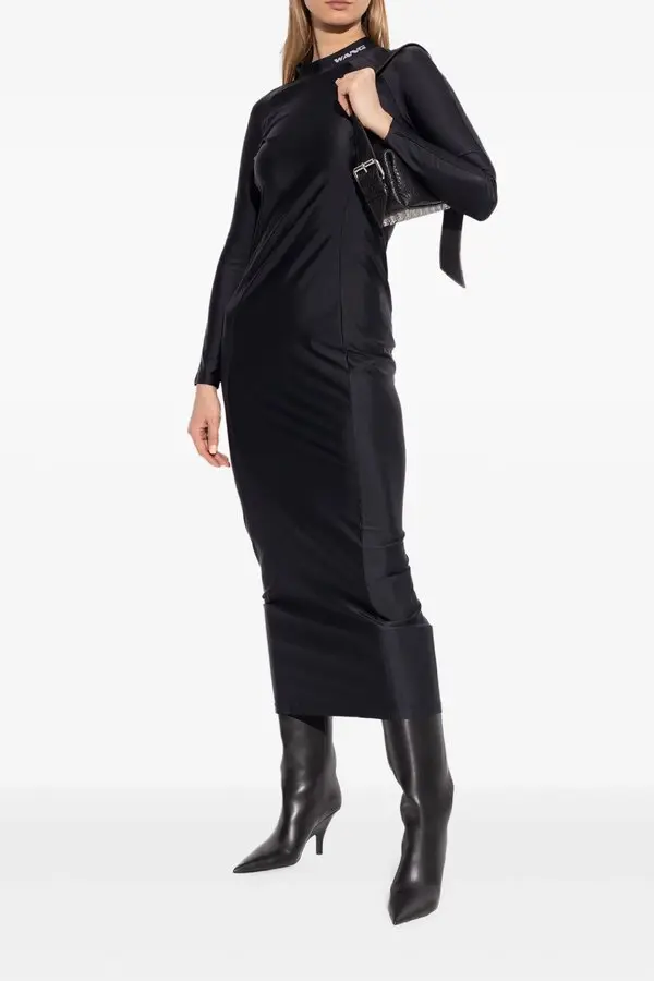 Alexander Wang Midi Dress With Logo Detail