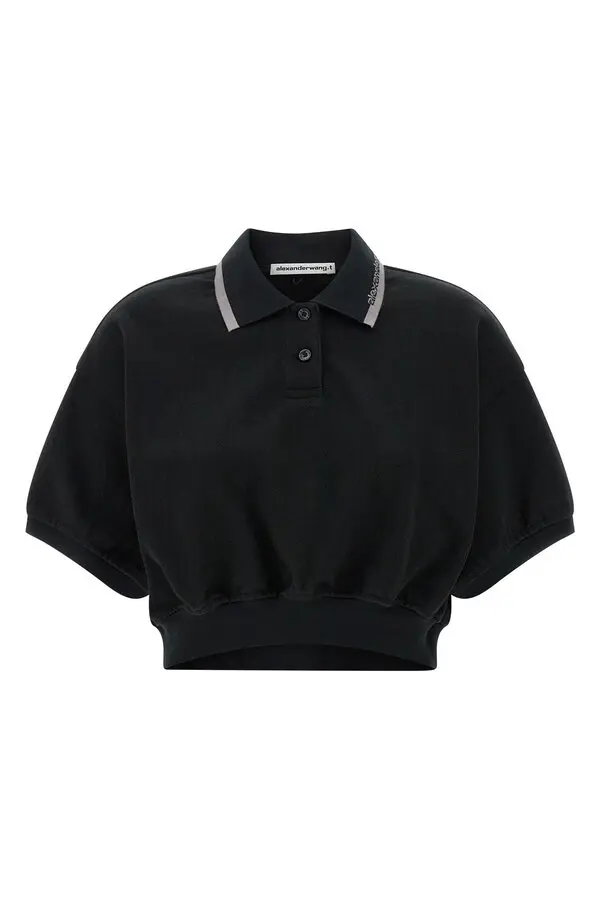 Alexander Wang Polo 'cropped Cinched - Black