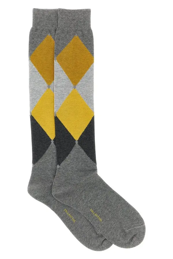 BALLANTYNE Argyle Socks - Gray