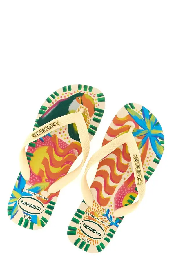 Havaianas Sandal With Metallic Logo Plaque