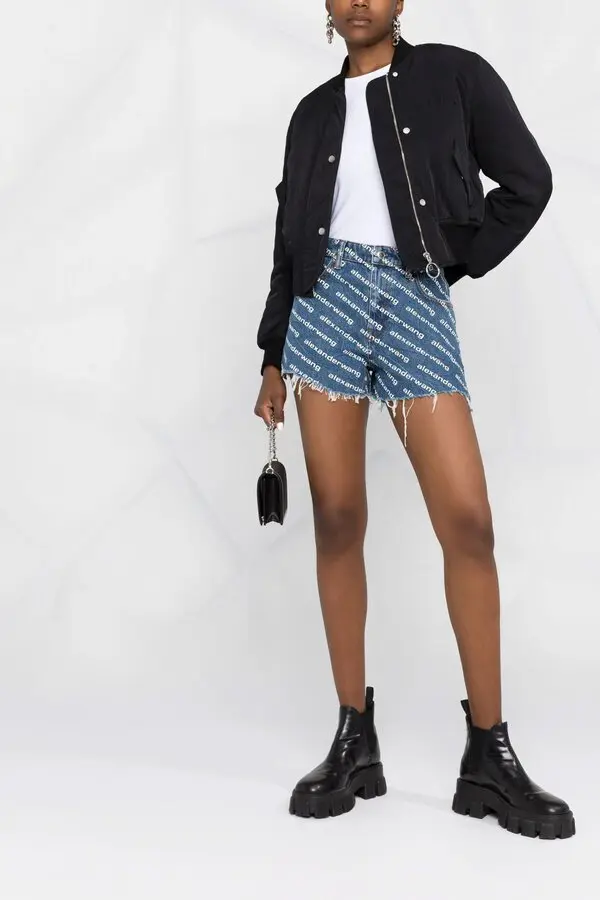 DENIM X ALEXANDER WANG Denim Shorts 'bite
