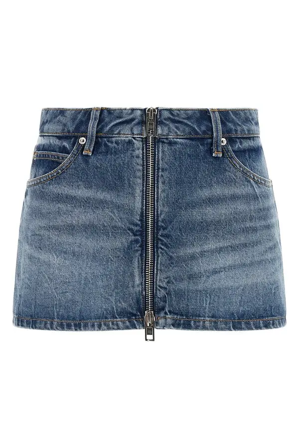 Alexander Wang Mini Skort With Exposed Zip