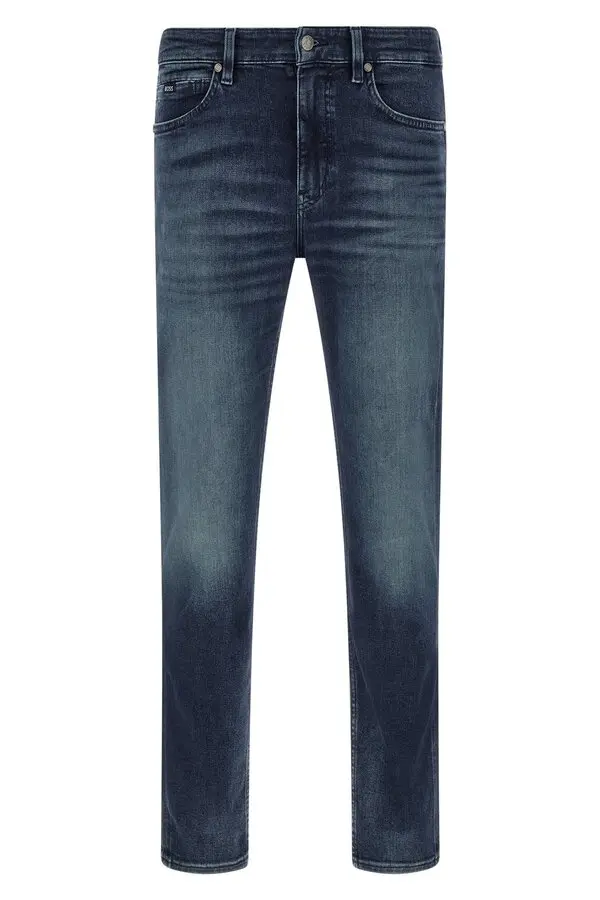 Hugo Boss Denim Jeans With Logo Plaque