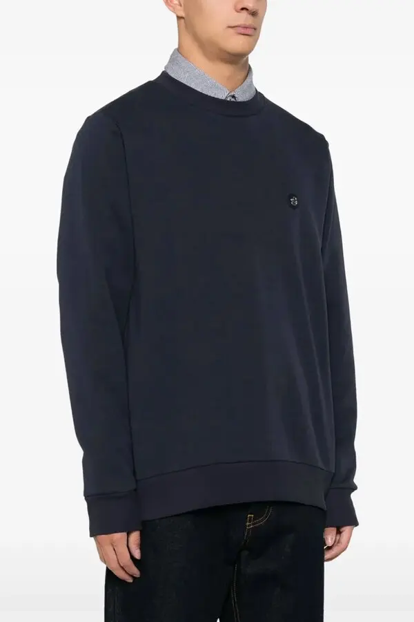 Hugo Boss Crewneck Sweatshirt With Logo Patch