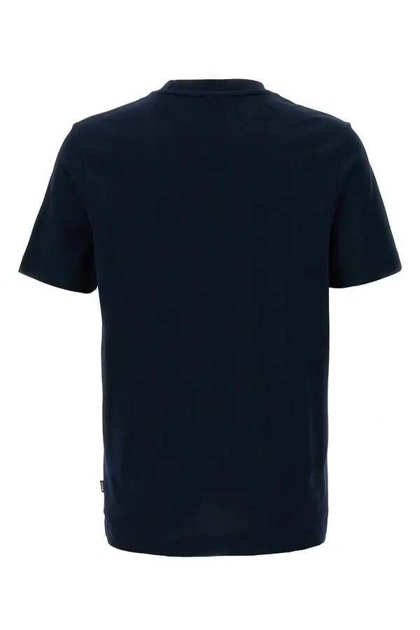 Hugo Boss T-shirt With Jacquard Monogram - Blue