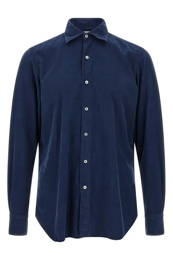 FINAMORE 1925 Tokyo' Shirt - Blue