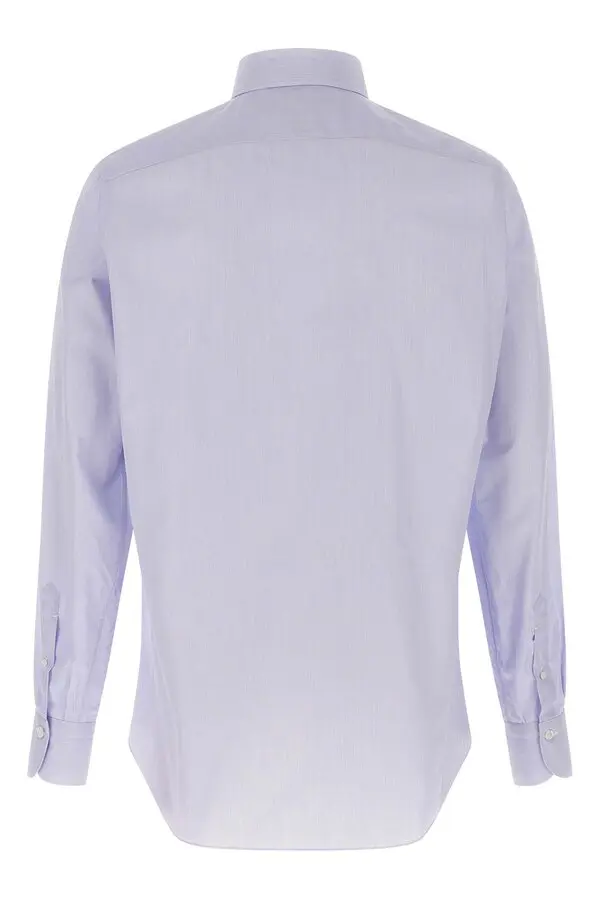 FINAMORE 1925 Cotton Shirt With Luigi Collar