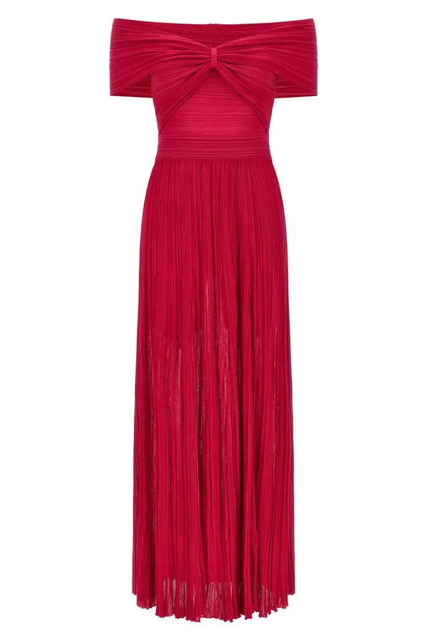 ANTONINO VALENTI Long Dress With Sculptural Knot